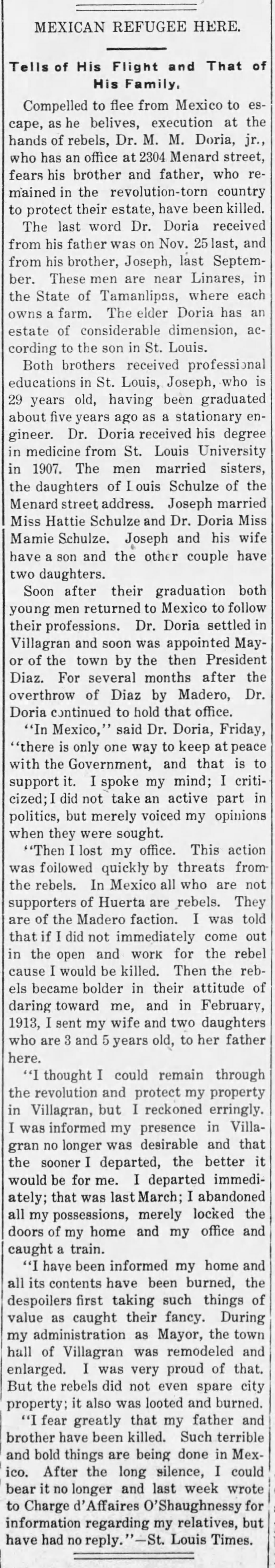 Doria Family | Jose Adalberto Doria de la Llata